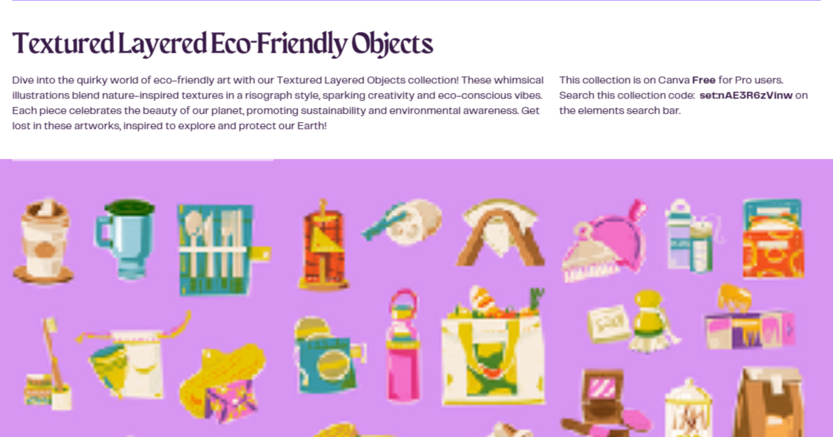 Textured Layered Eco-Friendly Objects